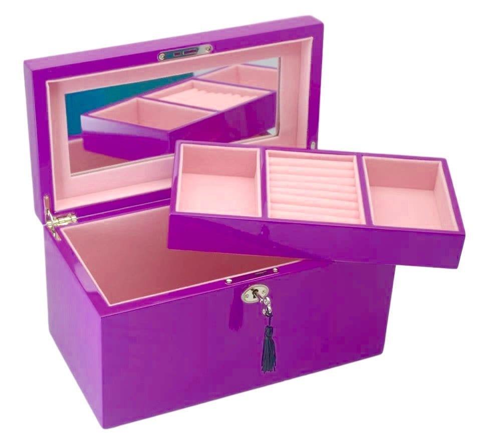 Deep Purple Jewellery Box | Boxes Of Elegance