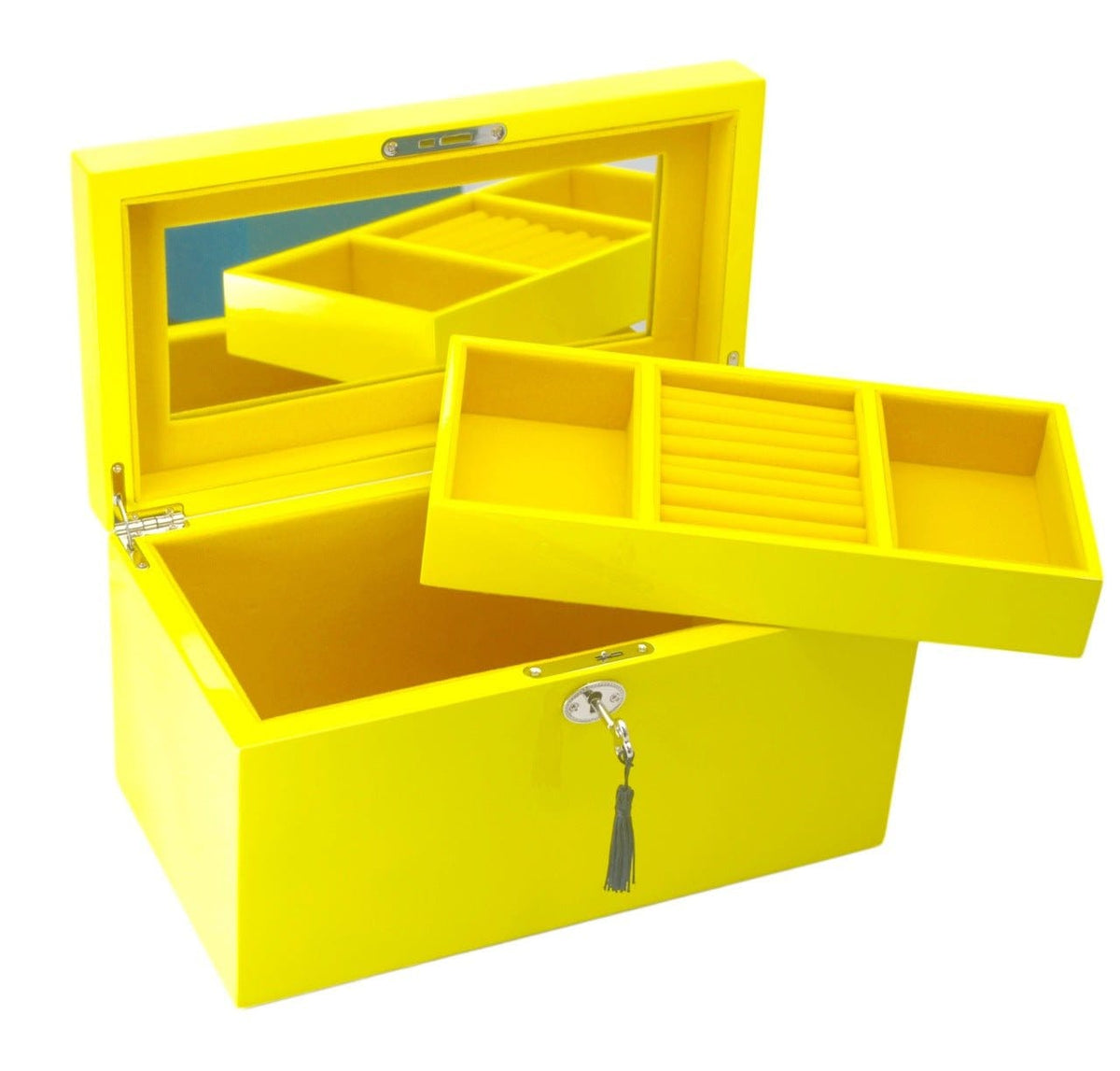 Deep Yellow Jewellery Box | Boxes Of Elegance