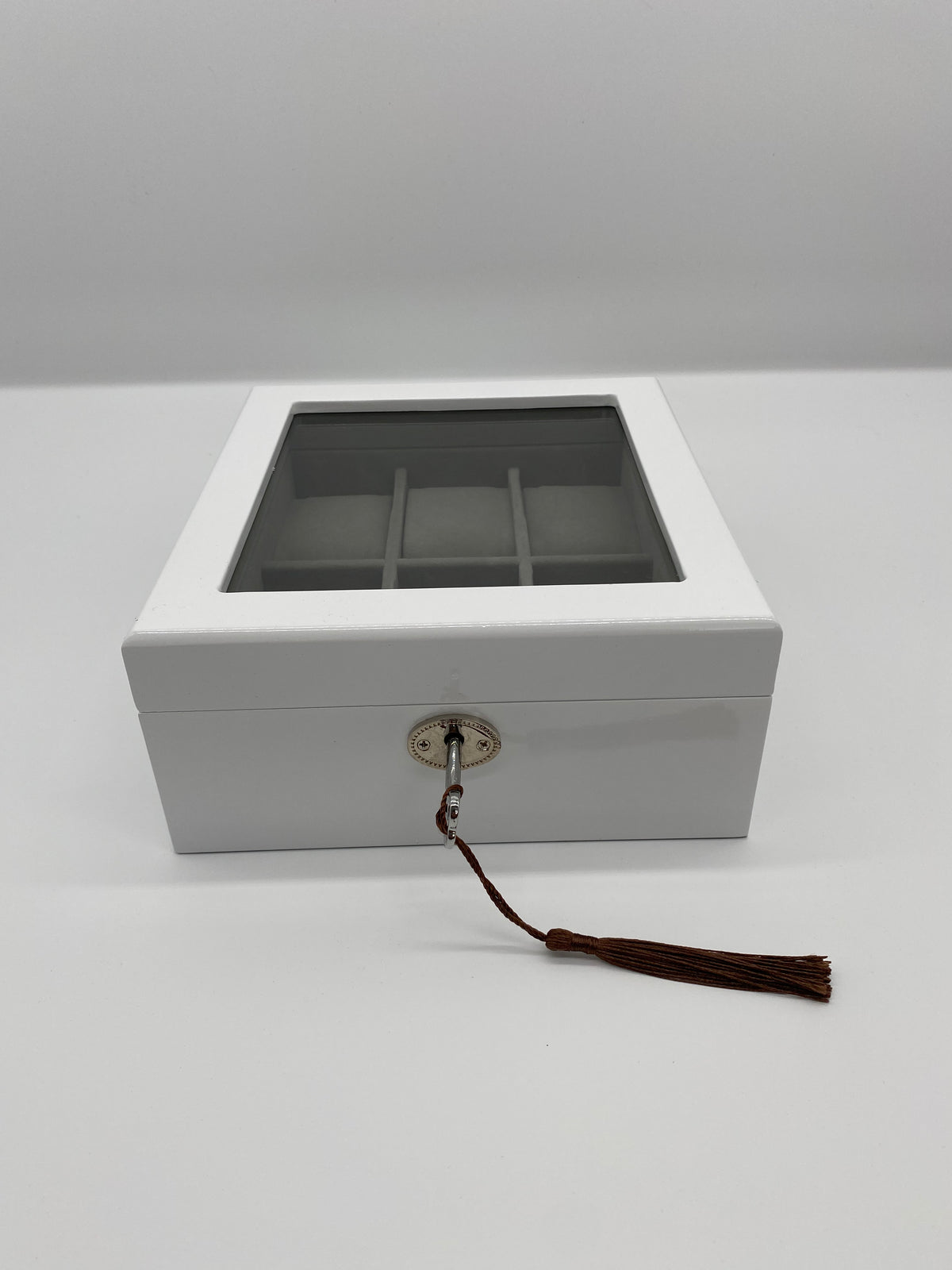 Small White 6 Holder Watch Box | Boxes Of Elegance